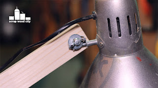 scrap wood city: How to make a super easy DIY upcycled desk lamp