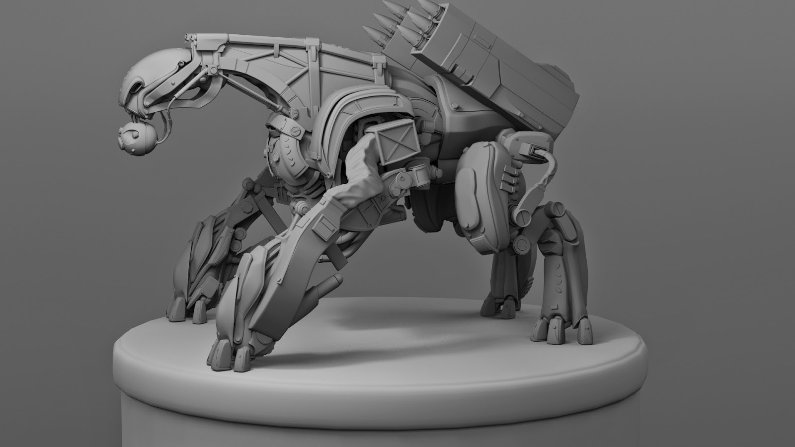 ZombieFishProductions: Biomech and Trojan Mech Project