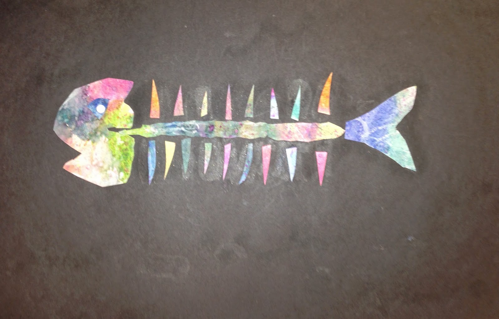 Art Room Blog: 3rd grade Fish Bones...