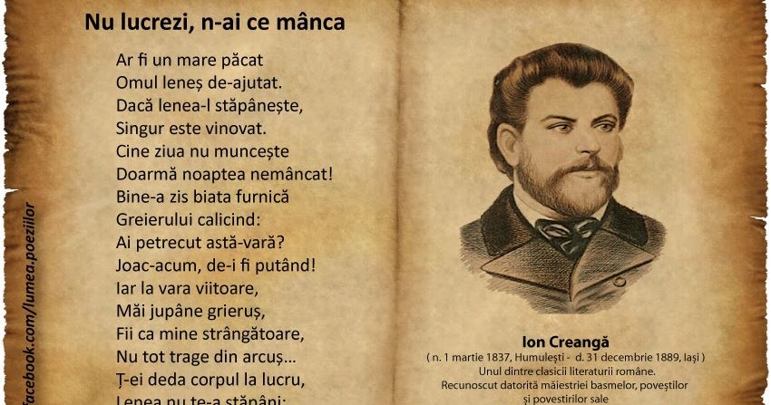 FORTA ROMANA: Olteni la Iasi-poezie scrisa de Creanga si interzisa,