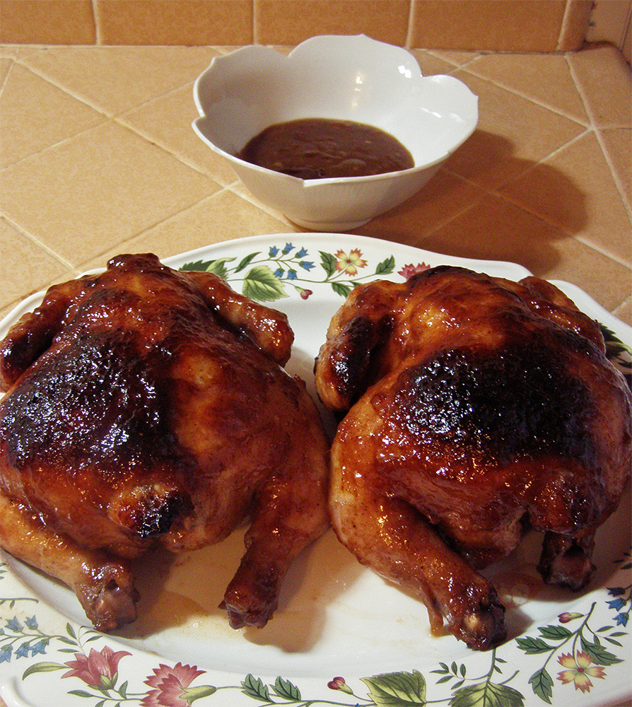 Seasonal Eating: Apricot-Honey Glazed Cornish Hens