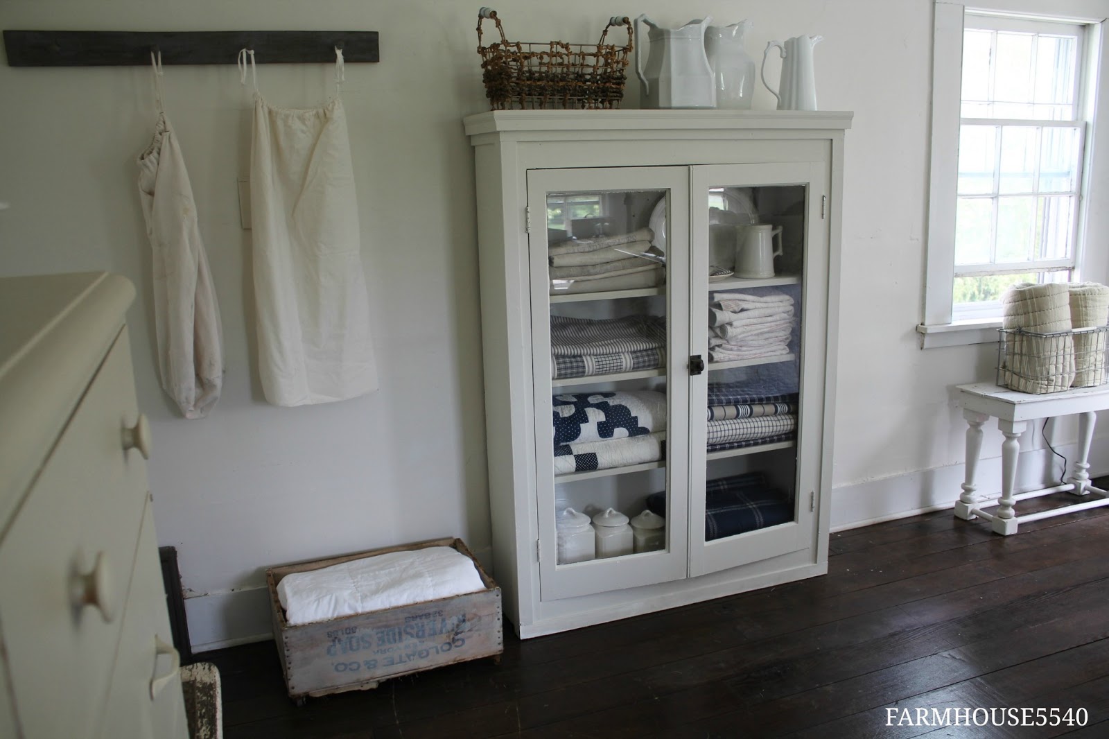 FARMHOUSE 5540: Guest Bedroom- New Place for Linens