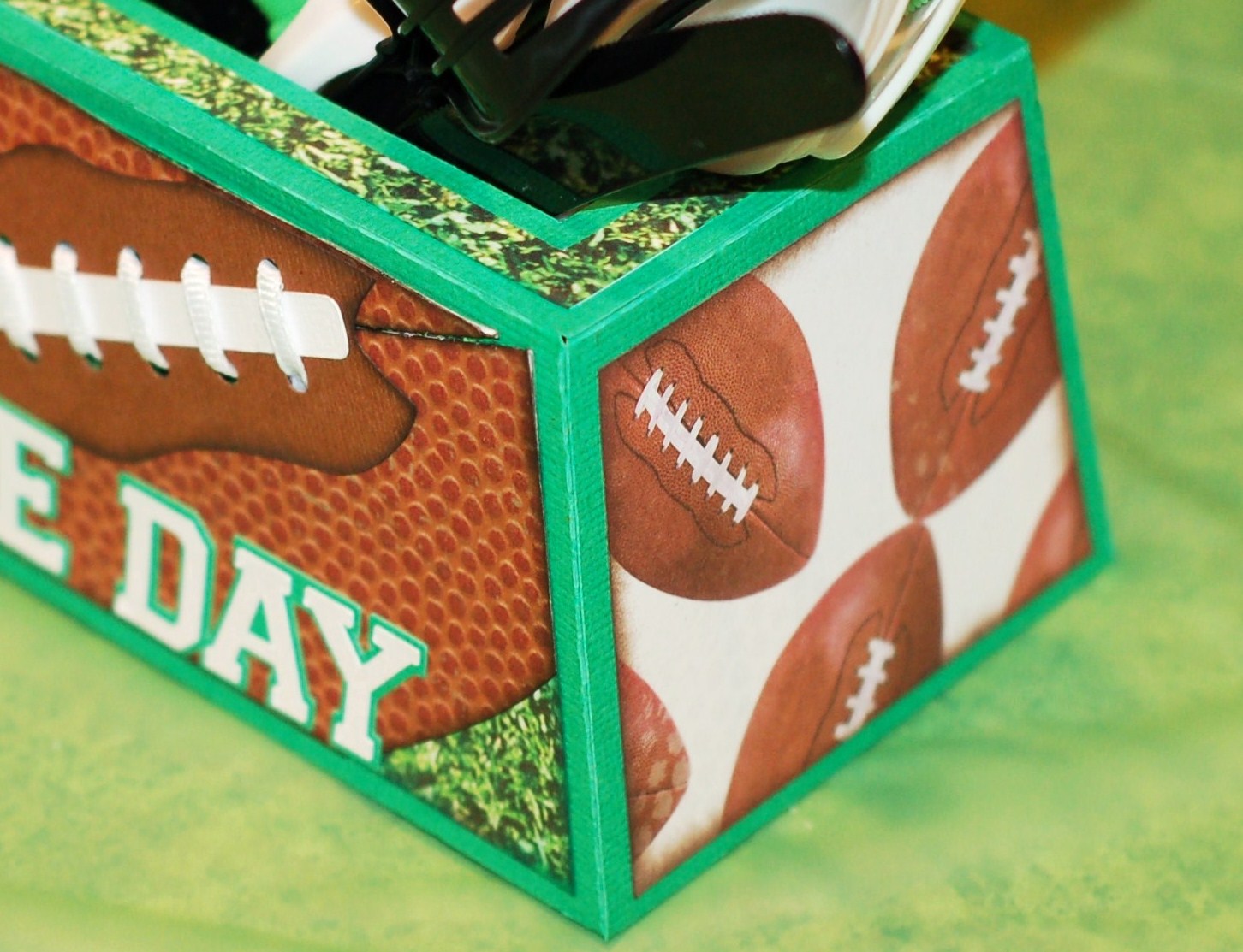 Paper Creations by Kristin: Game Day Napkin Holder (football)