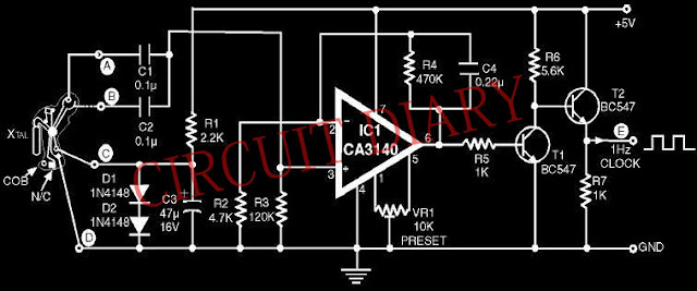 Precision 1Hz Clock Generator using Chip-on-Board ~ Circuit Diary