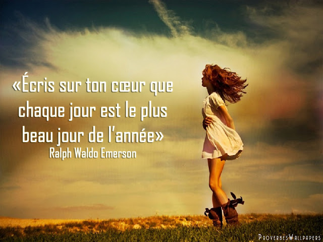 Proverbes Wallpapers HD: Le plus beau jour