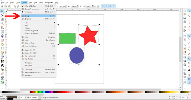 How to group and ungroup objects in Inkscape | Design Bundles