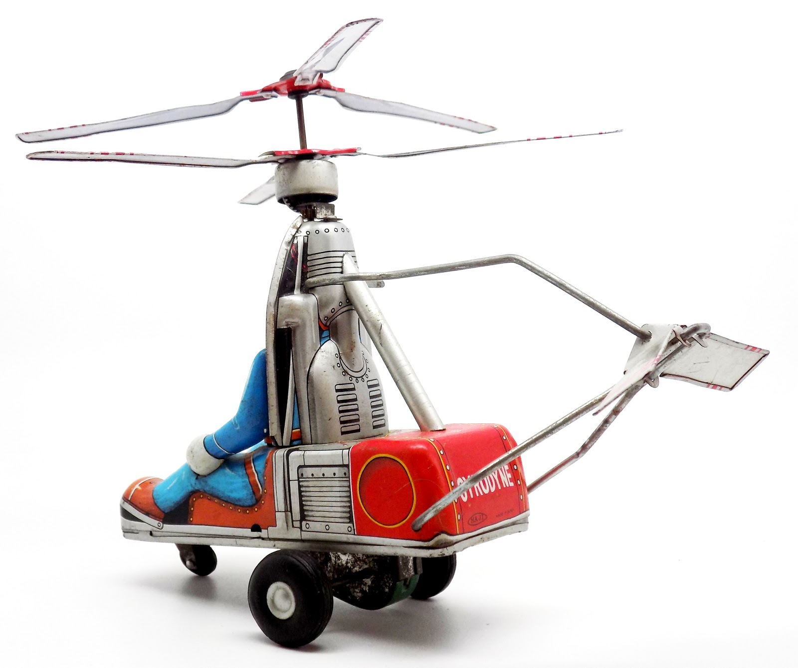 Toys and Stuff: Japan - Haji USAF Gyrodyne XRON-1 Rotorcycle