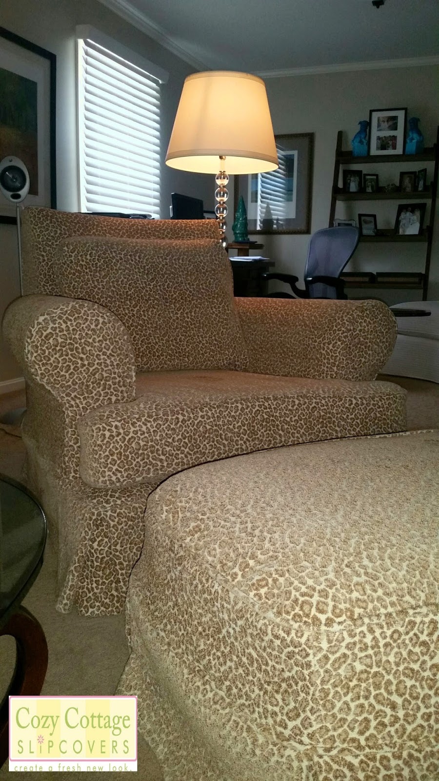 Cozy Cottage Slipcovers: Leopard Animal Print Slipcover and Quilted ...