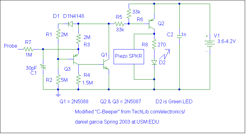 Paul In The Lab: Curious C-Beeper Stripboard Veroboard