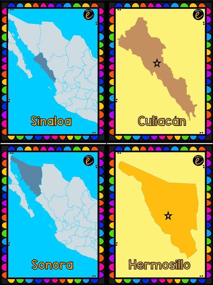 CUARTO B_30 DE ABRIL: ESTADOS Y CAPITALES