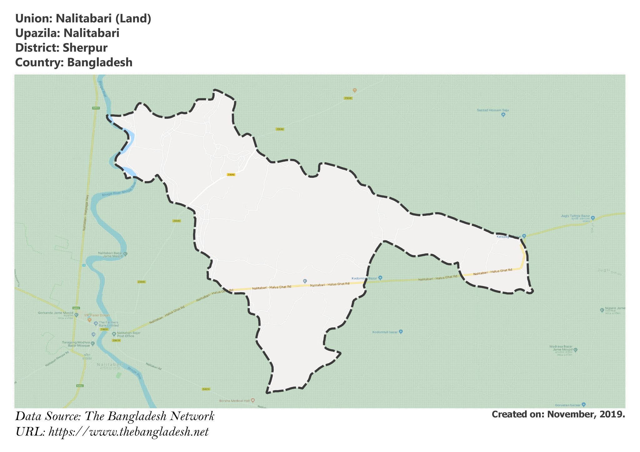 Nalitabari Union, Sherpur