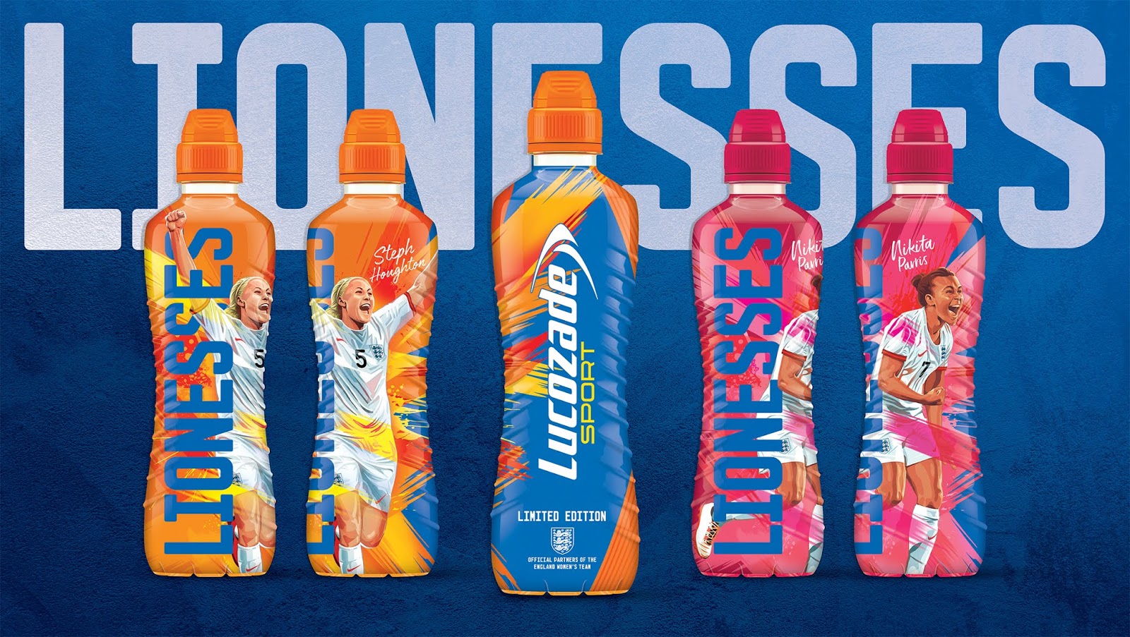Lucozade Sport - England's Lionesses on Packaging of the World ...