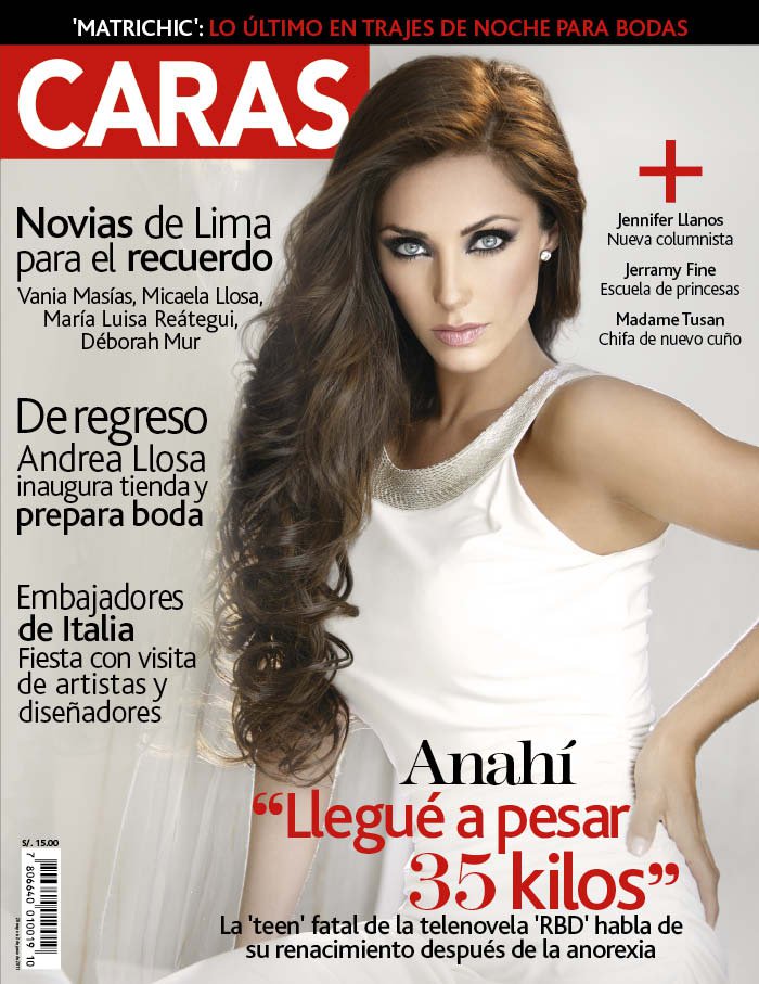 Photos-Anahi: [Scan] Anahi na Capa da Revista Caras - Perú