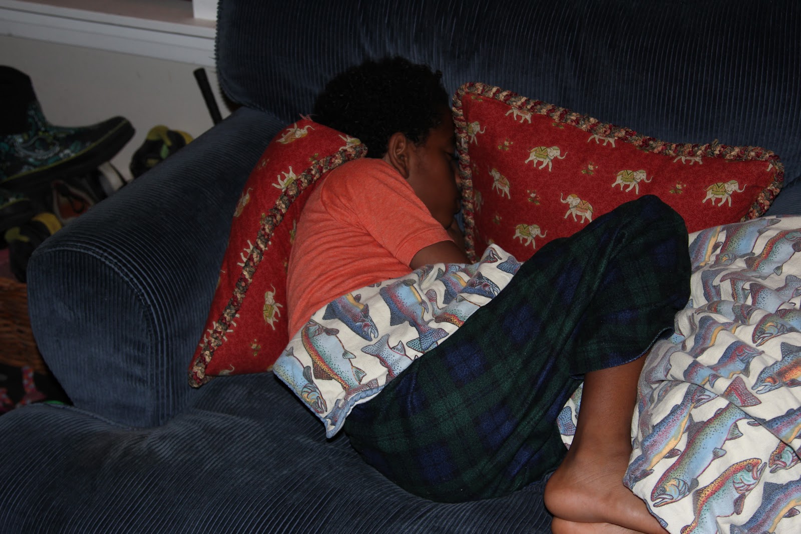 Siblings So Sweet: Sleeping Boys on a Fun Saturday Night