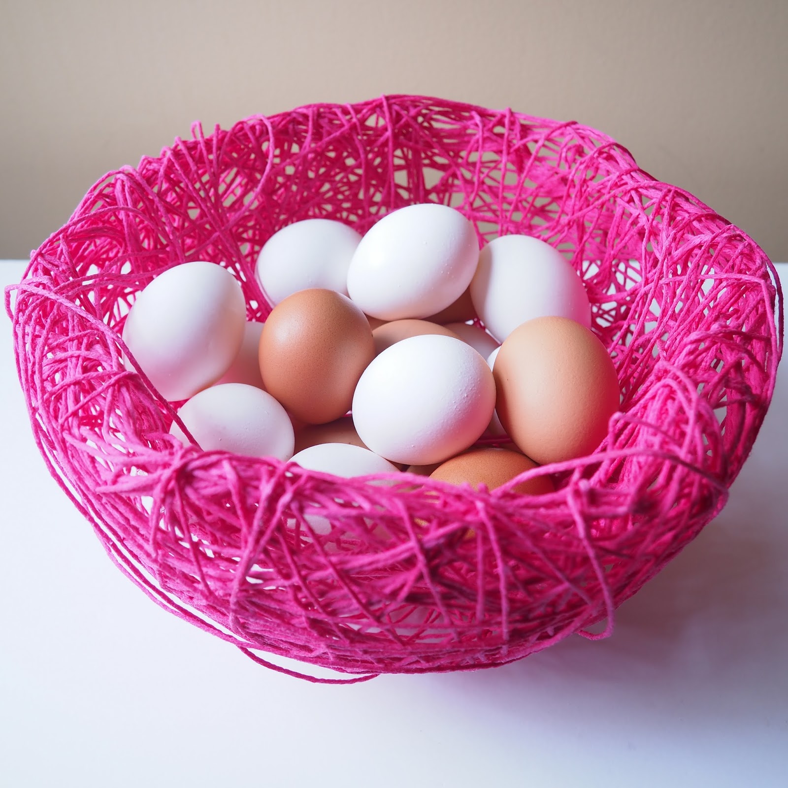 The Tiny Funnel: String Nest Bowl for Easter