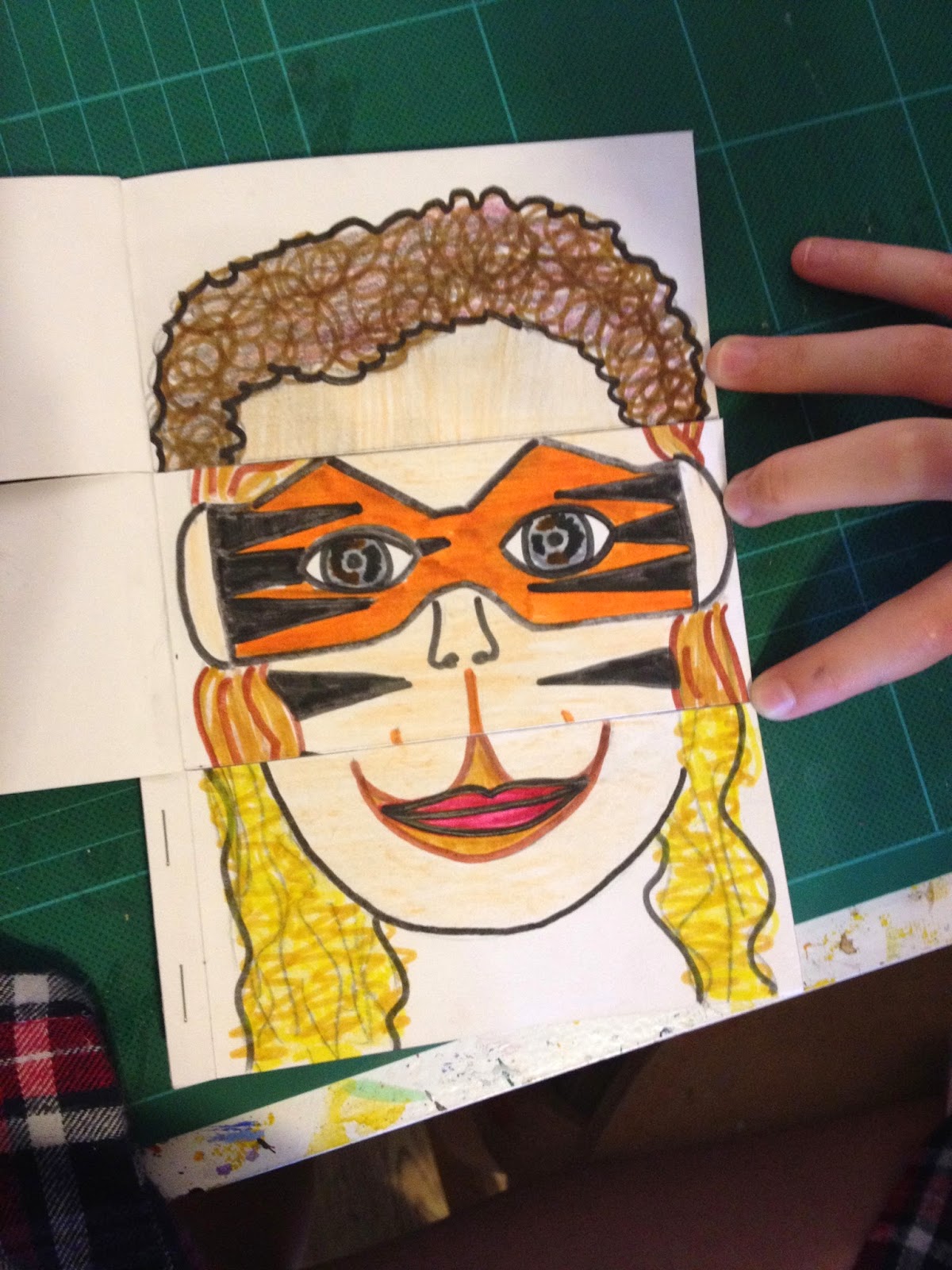 Judy Bould Art Classes: Face Flip Books