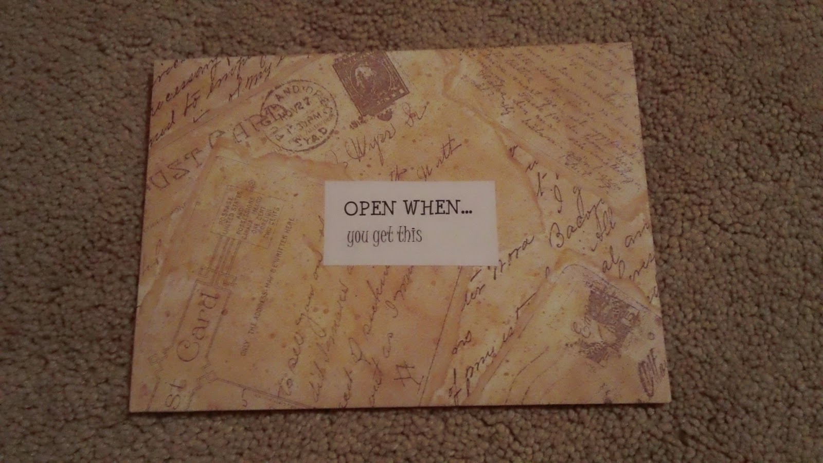 Finding Joy In The Journey: "Open When" Letters