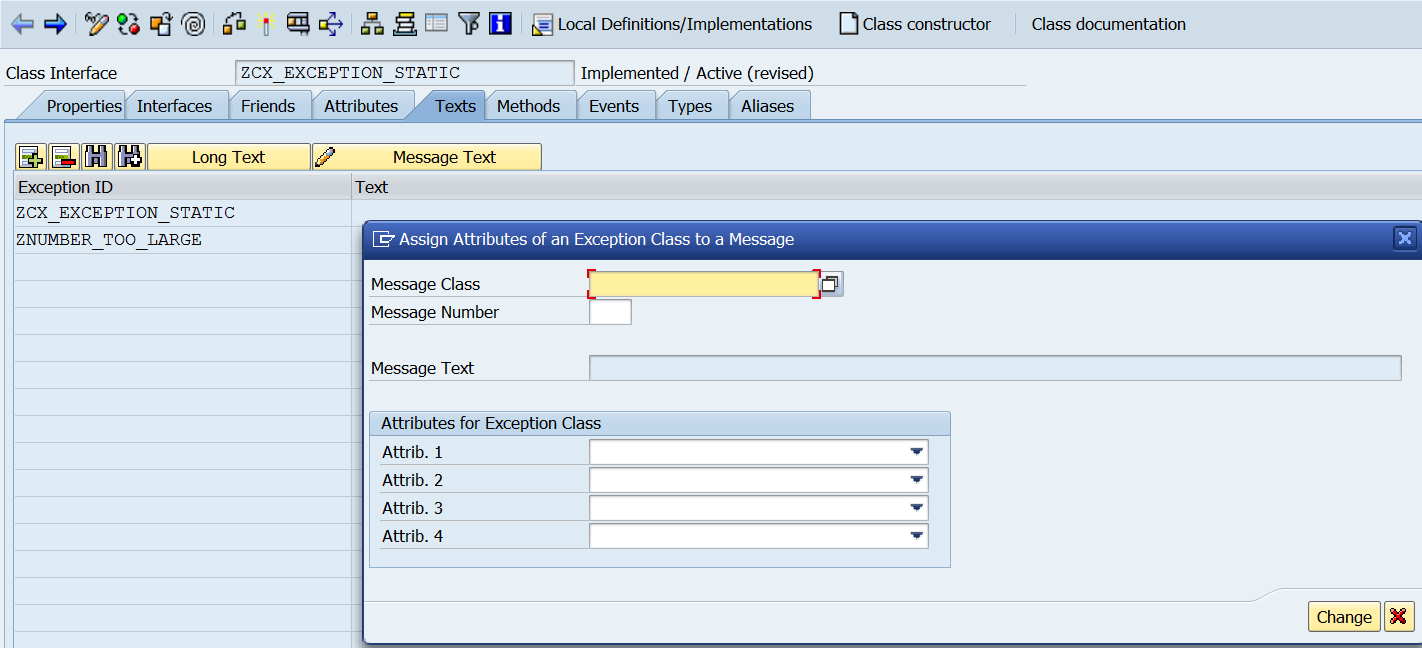 Techsap Oo Abap Exception Using Message Class With Exception Calss