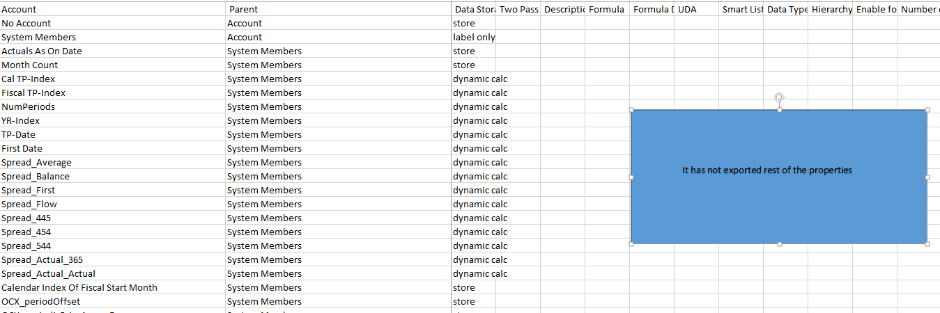 EPBCS: Exporting and Importing Customizable Properties