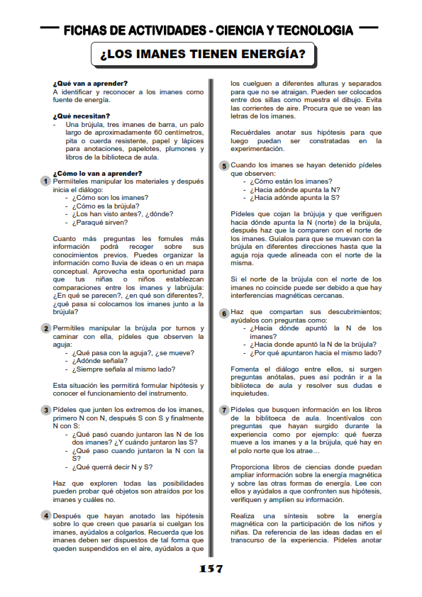 Fichas Pedagógicas del Área de Ciencia y Ambiente |Educación Primaria ...