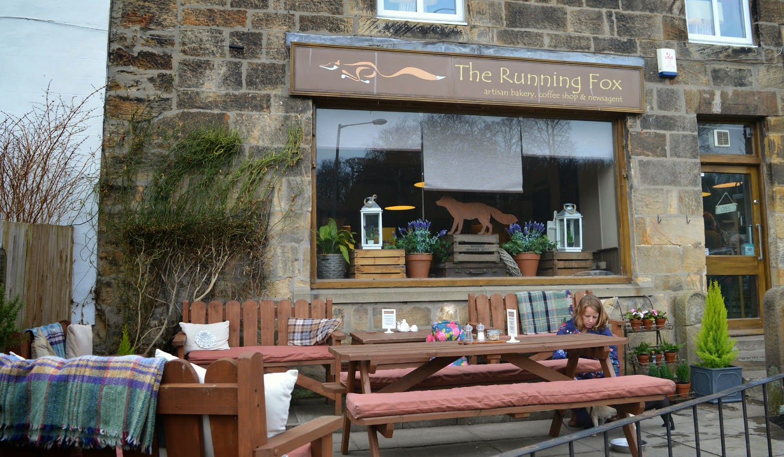 Afternoon Tea at the Running Fox, Felton | New Girl in Toon