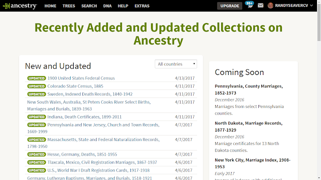 Genea-Musings: Added or Updated Databases at Ancestry.com - Week of 9 ...