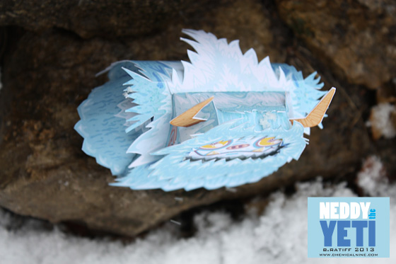 Chemical9: Neddy the Yeti - Paper toy with printable template