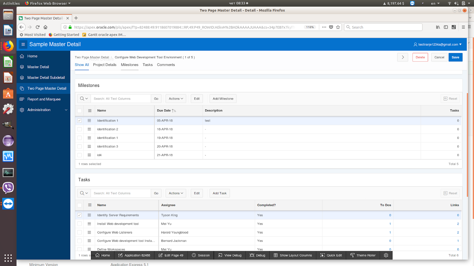 Erp Systems Master Detail Oracle Apex 51x