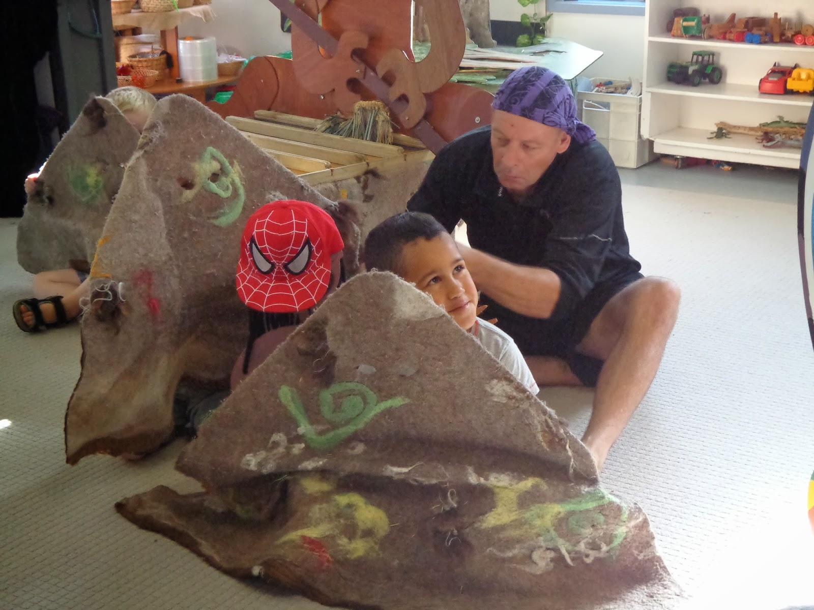 Welcome to Glamorgan Kindergarten Blog : Apo the Greedy Taniwha, Puppet