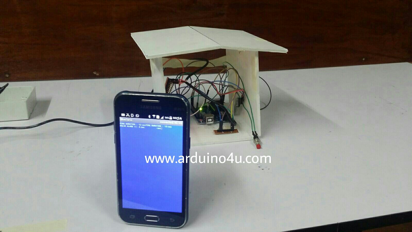 Projek Elektronik Arduino4u.com: 43. Fire alert using bluetooth /android apps