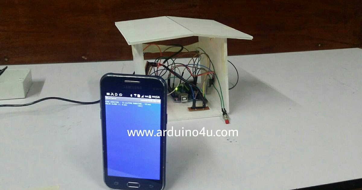 Projek Elektronik Arduino4u.com: 43. Fire alert using bluetooth /android apps
