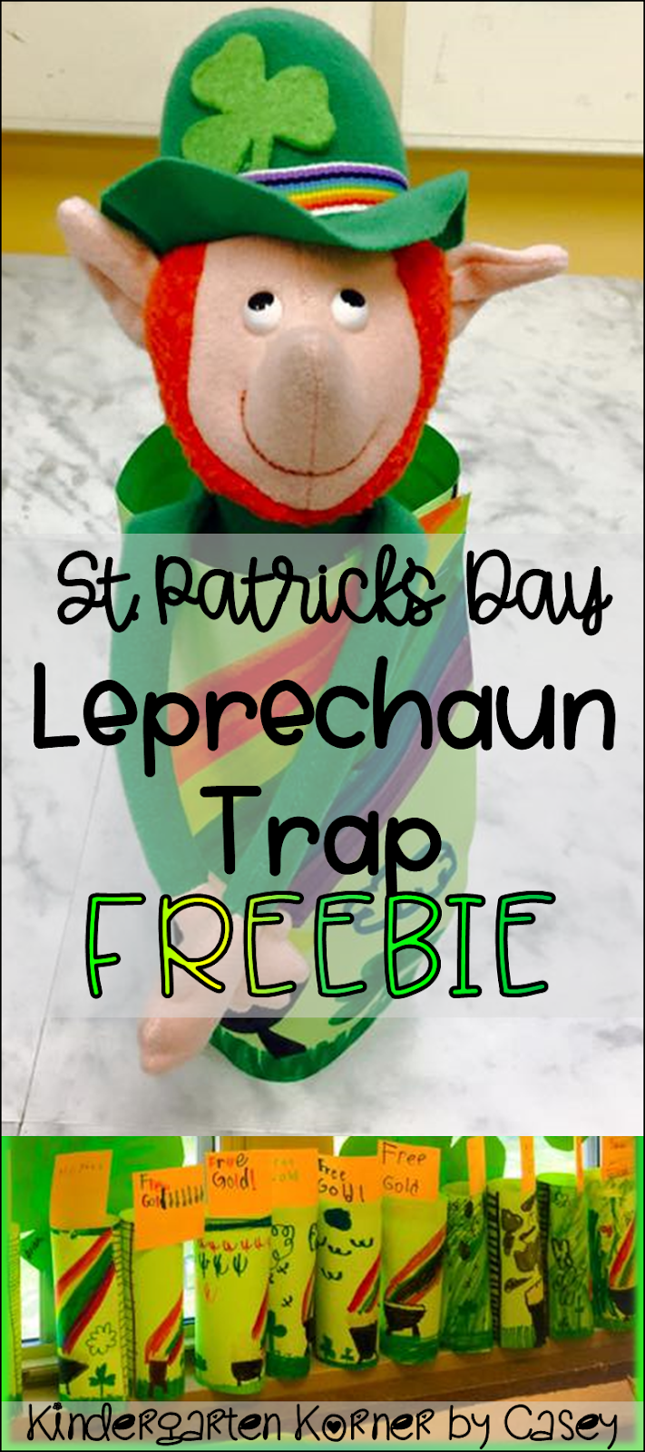 St. Patrick's Day Leprechaun Trap FREEBIE - Kindergarten Korner