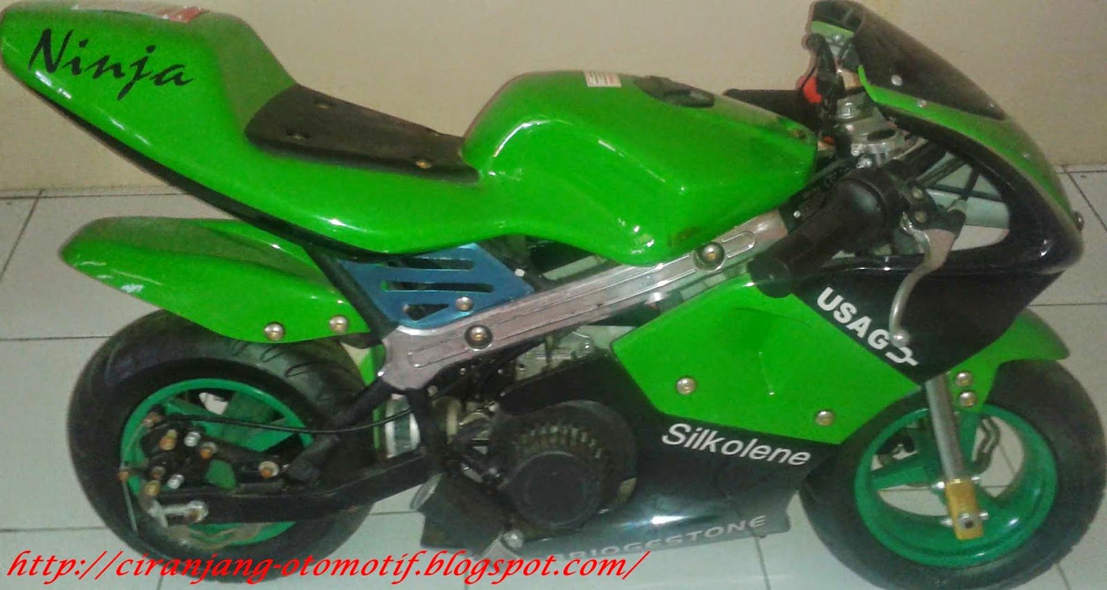 Ciranjang otomotif: Sized Mini Ninja motorcycle modification