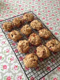 Mrs Bishop's Bakes and Banter: Cherry, Nut and Cognac Rock Cakes ...