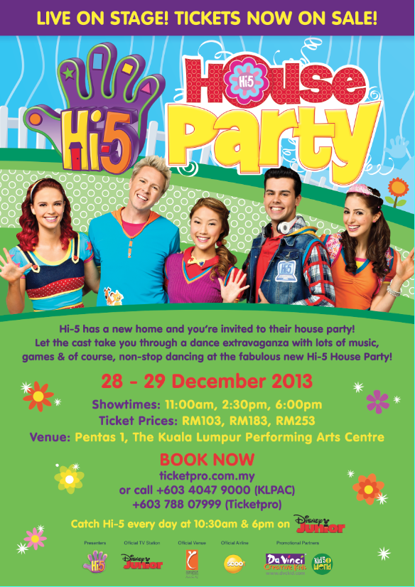 [Upcoming Event] “Hi-5 House Party” Live In Malaysia (28th – 29th ...