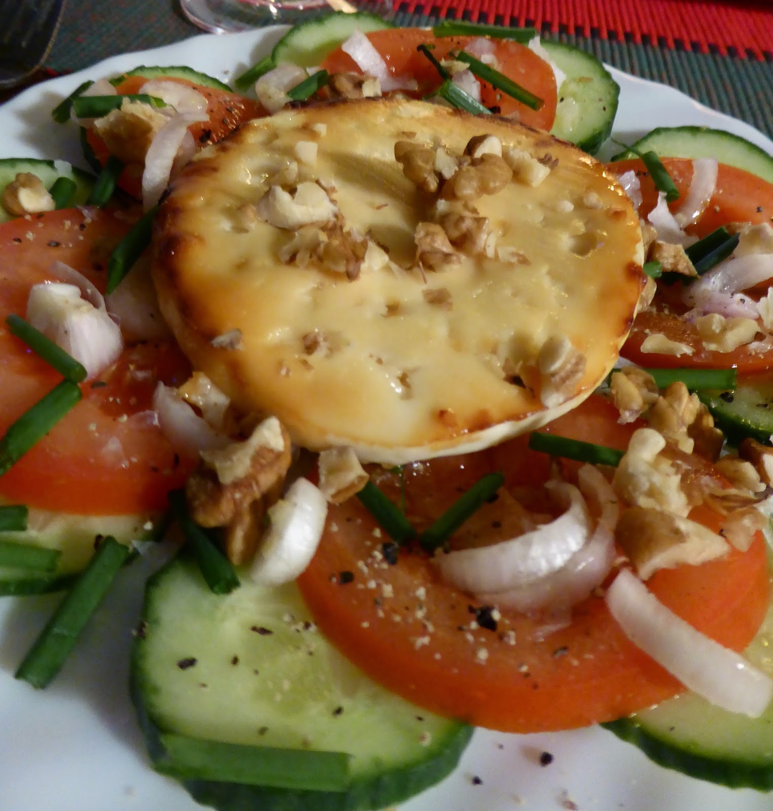 Min Lilla Kokvrå: Chèvre chaud - gratinerad getost