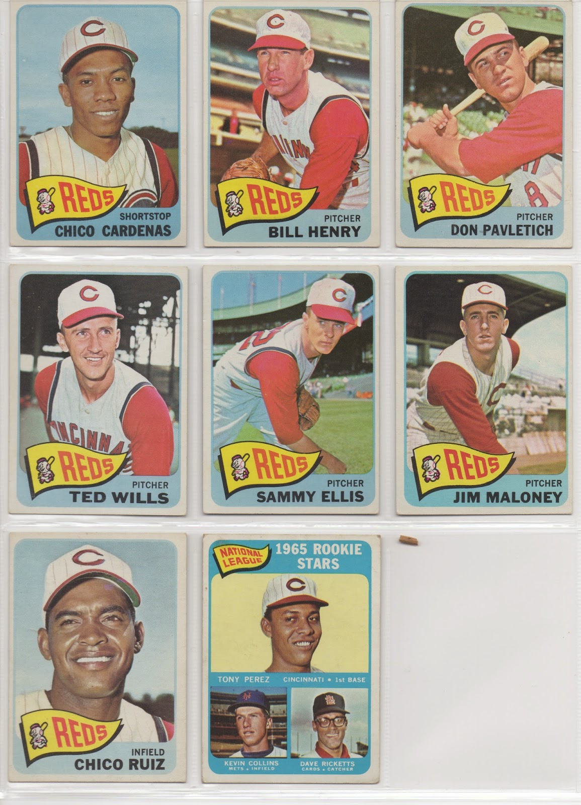 Cincinnati Reds Baseball Card Collector: 1965 Topps Cincinnati Reds ...