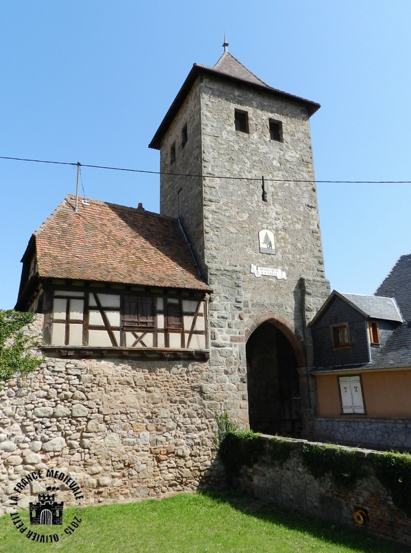 LA FRANCE MEDIEVALE: DAMBACH-LA-VILLE (67) - Tours-portes des remparts