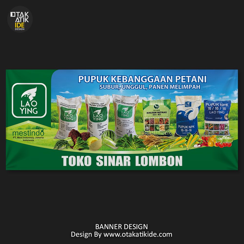 Contoh Desain Banner Toko Pertanian
