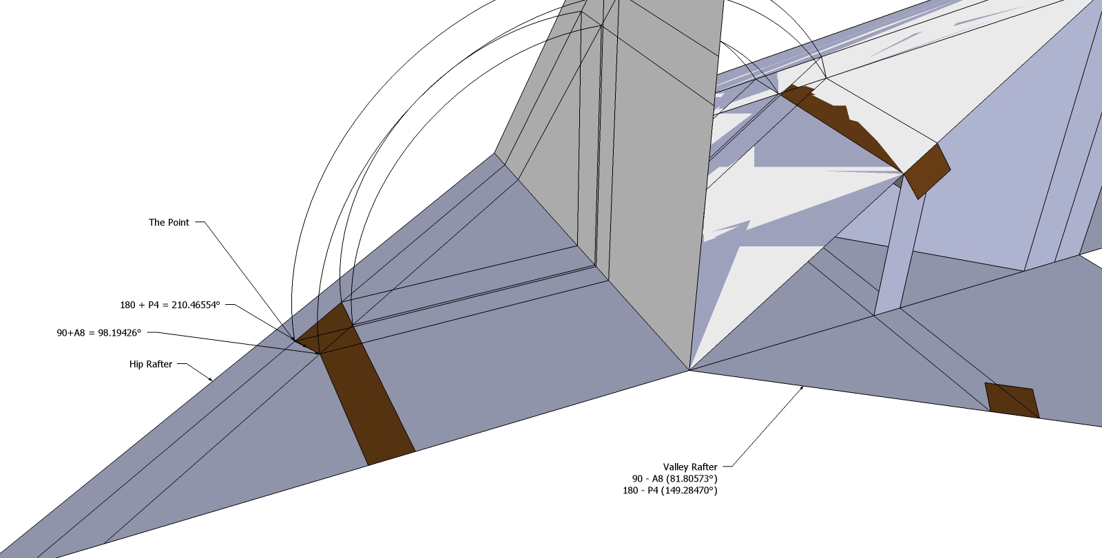 Roof Framing Geometry: Timber Framing Angle: P4