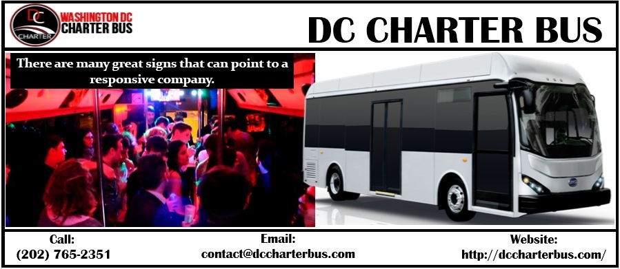 Signs of a Responsive DC Charter Bus Service Company