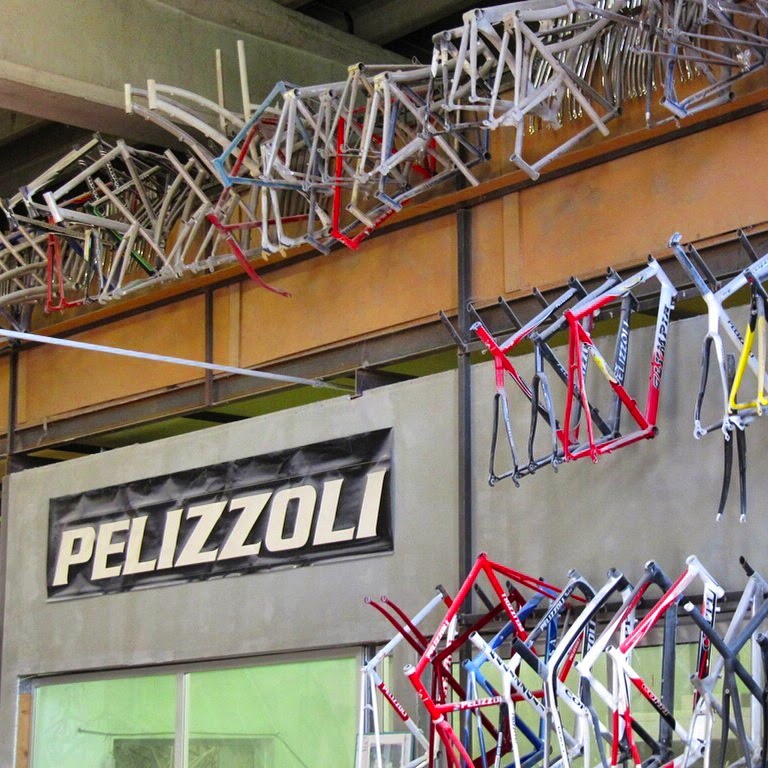 pelizzoli bicycle frame factory in italy