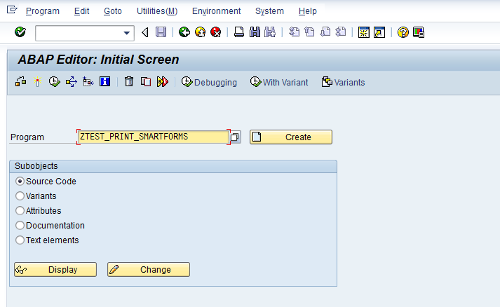 SAP SAMPLE: Passing Parameter to SAP Smartforms Part II