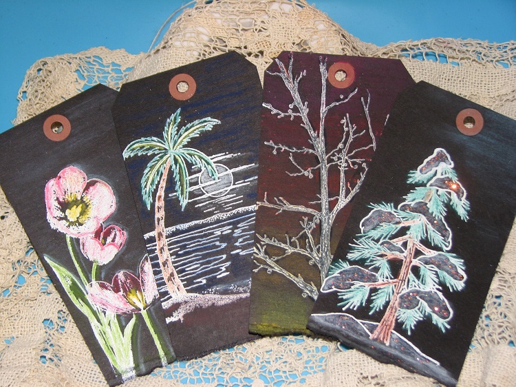 Ink Stains: Pastel Colored Embossing