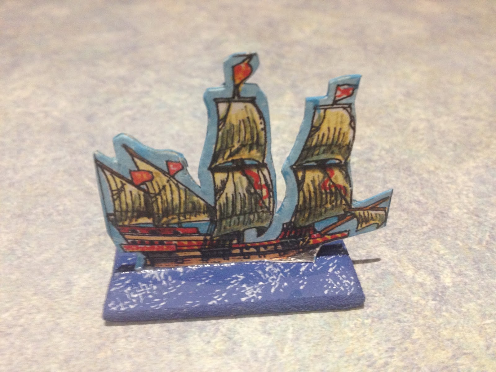 Grid based wargaming - but not always: Paper ships