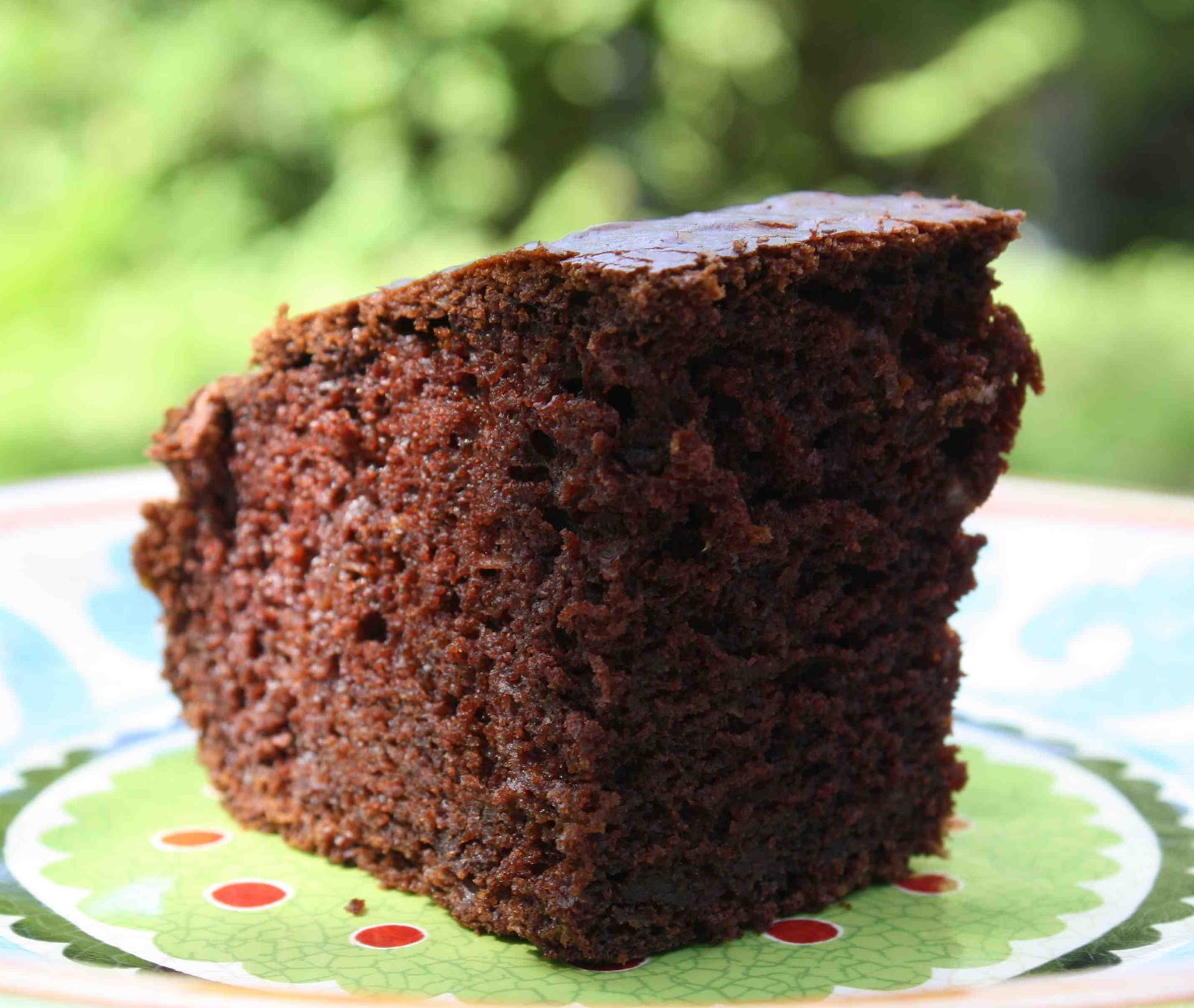 Chocolate-Cinnamon Cucumber Cake