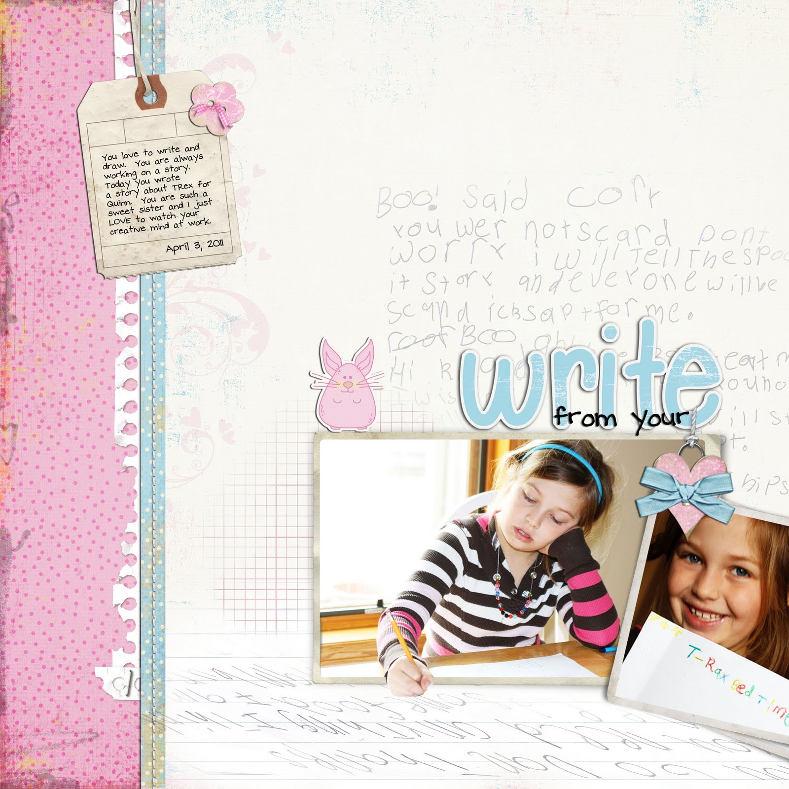 passion2pixels: Including Handwriting on a Scrapbook Page