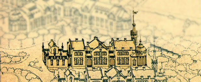 de Santa Creu a Sant Pau: Els pavellons d'un pis i tres sales