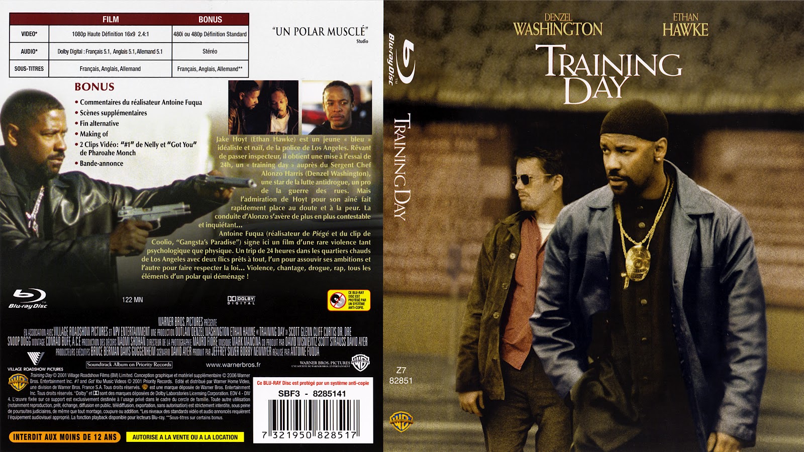 Training Day (2001) | Movie Poster and DVD Cover Art