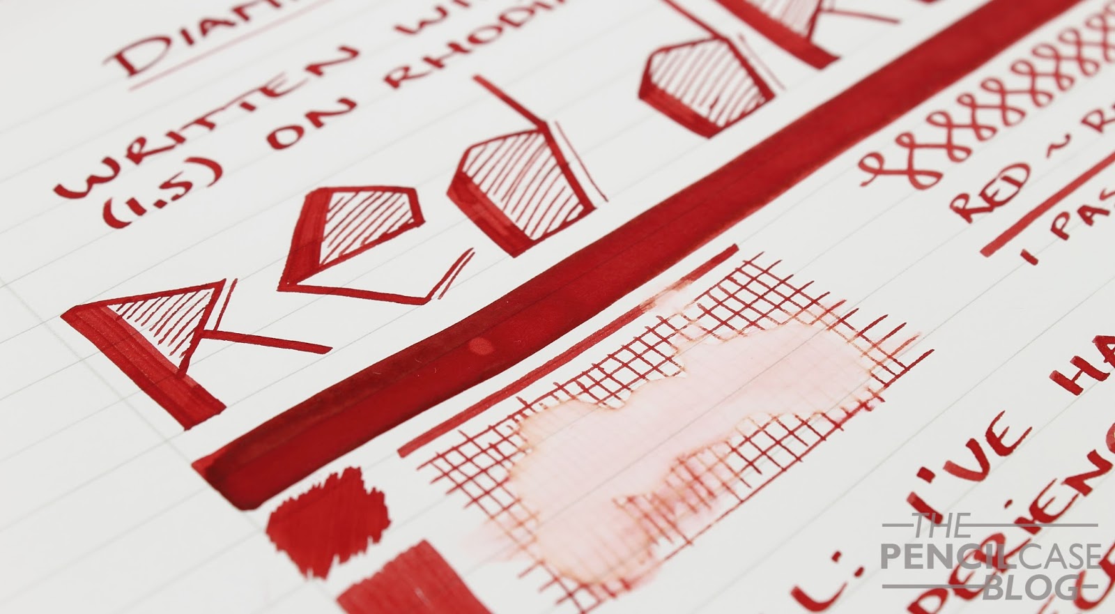 INKTASTIC: DIAMINE RED DRAGON INK REVIEW | The Pencilcase Blog ...